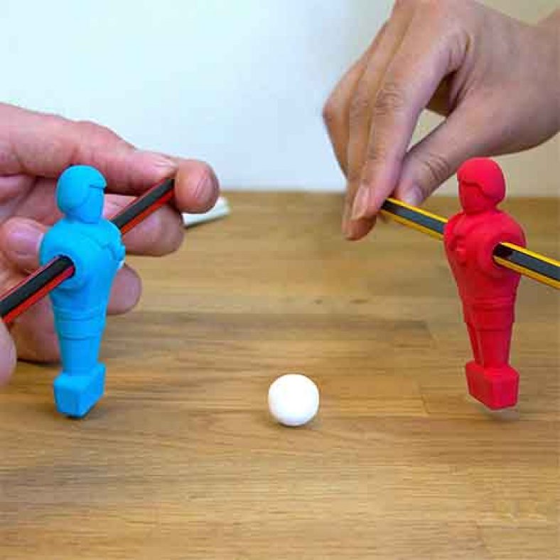 Pencil Soccer Erasers - Cool Things To Buy